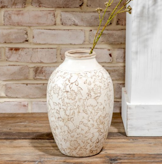 Beige Heirloom Handle Vase 12.2" – Jentrie Home Decor Store